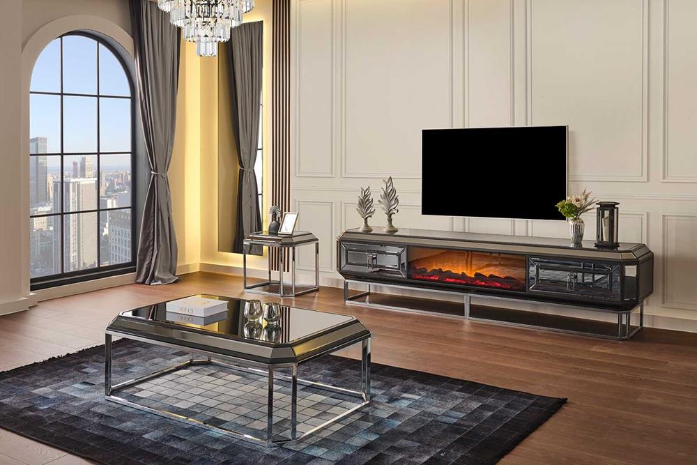 Porto TV Ünitesi (Şömineli) – inobilya